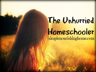 Homeschooling children can go at an unhurried pace