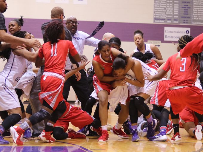BASKETBRAWL: Two girls' teams suspended after fighting on court