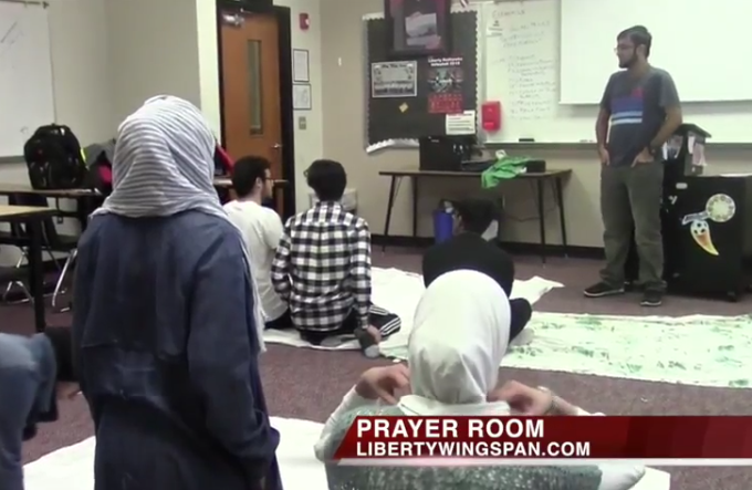 Weekly Islamic call to prayer in Texas public high school